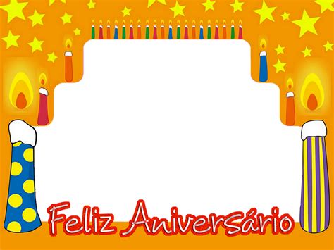 Moldura De Feliz Aniversário Para Foto Moldura Digital Grátis