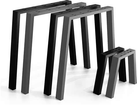 Noggi 2 Tischkufen Metall 55 75x70cm Anthrazit Esstisch I Tischbeine