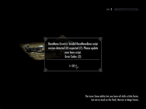 frequent skyui and racemenu errors skyrim technical support loverslab