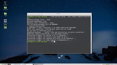 uninstall program in linux mint or ubuntu using terminal youtube