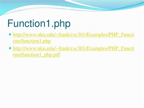 ppt php reusing code and writing functions powerpoint presentation