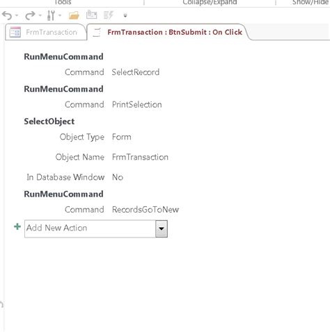 getting error for command button and need help with print configuration