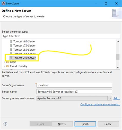 how to add apache tomcat v9 in eclipse stack overflow