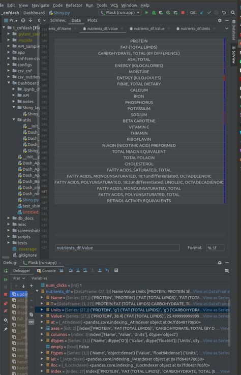 cannot see the pandas dataframe in debugger ides support intellij