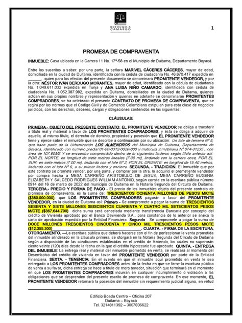 Contrato De Compraventa Casa Salesiano Pdf