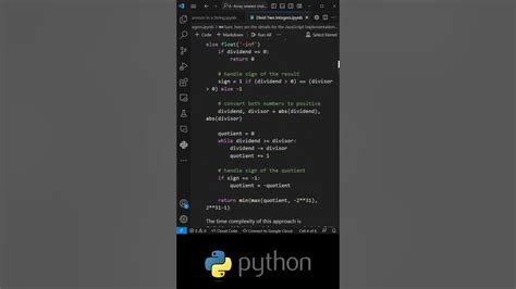 leetcode divide two integers python solutions youtube