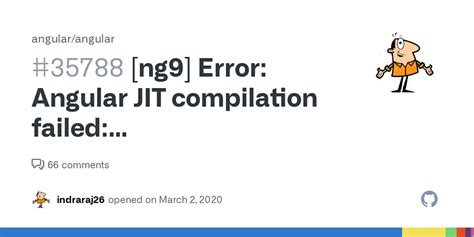 [ng9] error angular jit compilation failed angular compiler not
