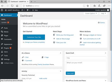 how to install wordpress on windows 10 computers with