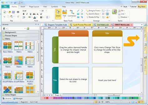 business matrix template and software