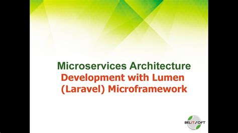 microservices with lumen laravel development youtube