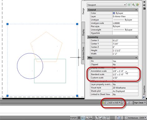 the architect s desktop aca model views and annotation scale