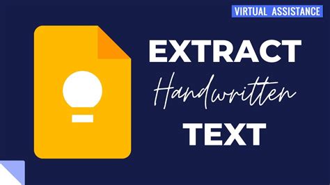how to extract handwritten text from image youtube