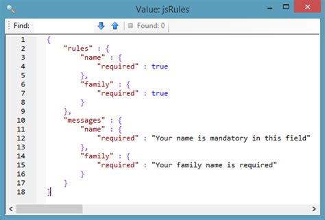 javascript form validation using business rules