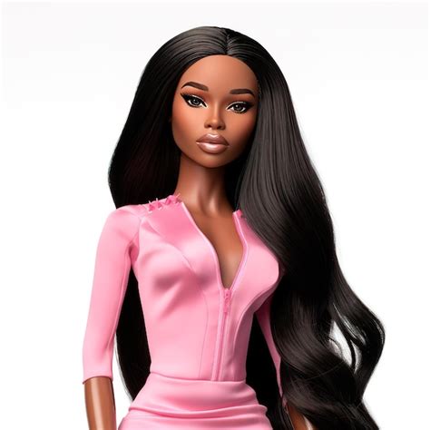 Premium Ai Image 3d Barbie With Long Straight Red Hair Wearing Ultra