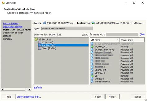 vmware converter oracle database cenvo