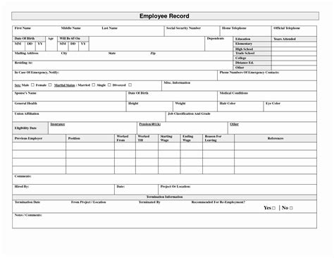 personal medical record template letter example template