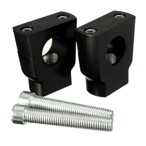 1 Pair Universal 7 8 Inch 22mm Aluminium Black Motorcycle Handle Bar