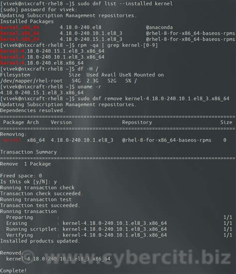 how to linux delete or remove kernel nixcraft