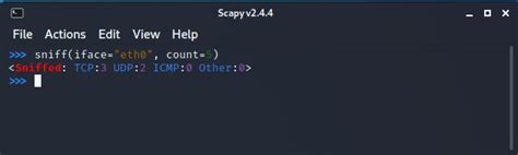 packet sniffing using scapy geeksforgeeks