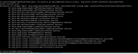 java use junit or testng with the windows shell stack