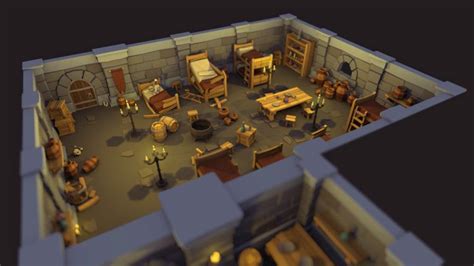 low poly dungeon asset pack 3d dungeons unity asset store in 2020