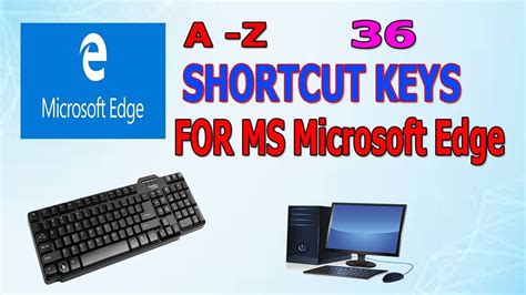 36 Best Microsoft Edge Browser Keyboard Shortcut Keys Keyboard