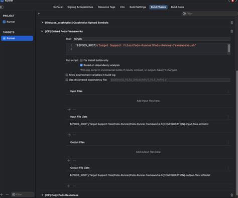 ios flutter project in xcode multiple commands produce