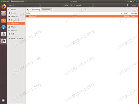 how to install fonts on ubuntu 18 04 bionic beaver linux