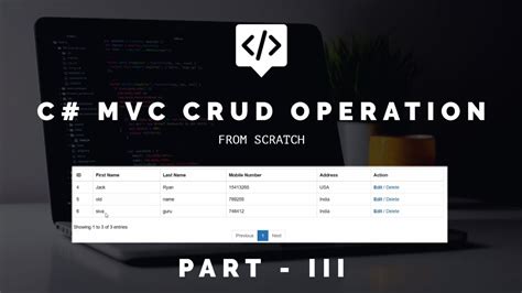c crud operations in asp mvc using ajax jquery bootstrap sql