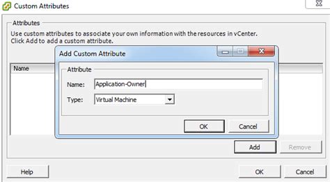 custom attributes vsphere tags