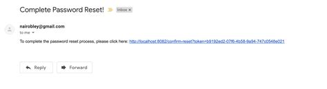 spring security forgot password functionality