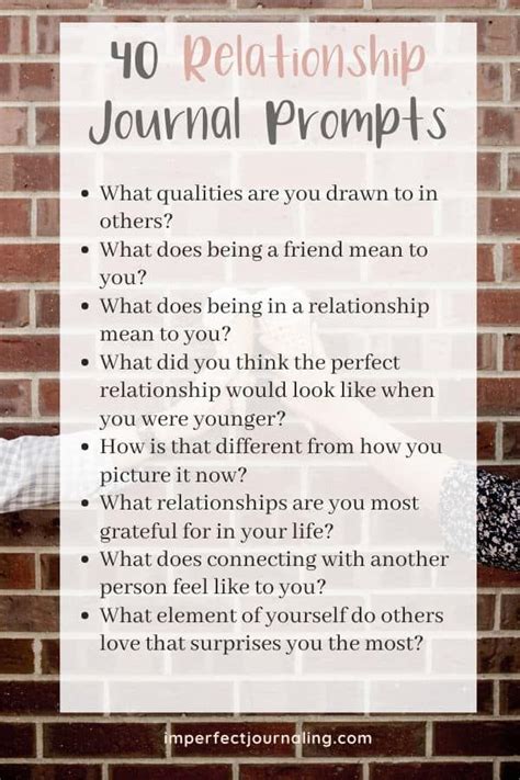 40 Relationship Journal Prompts Relationship Journal Journal Writing
