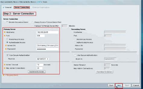acs 5 x secure ldap server configuration example cisco