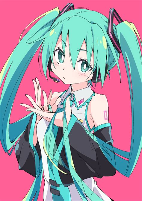 Safebooru 1girl Aqua Eyes Aqua Hair Aqua Neckwear Blush Detached