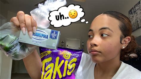 Trying Viral Tiktok Snack Jalapeño Takis And Cream Cheese Youtube