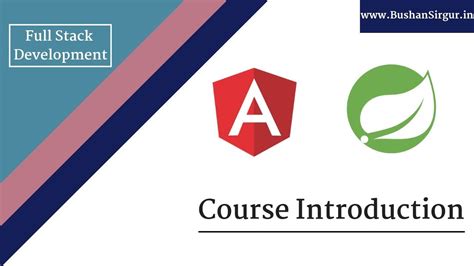 angular and spring mvc crud tutorial course introduction