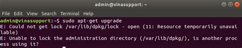 sửa lỗi “unable to lock the administration directory var lib dpkg
