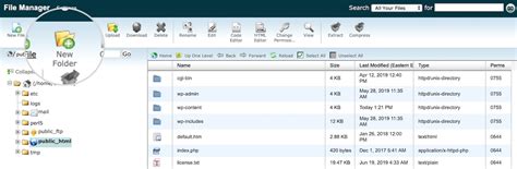 how to create a folder with file manager