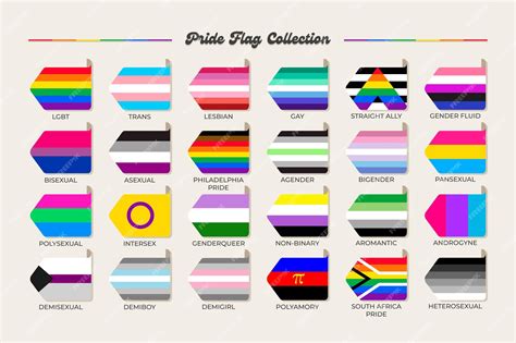 Colección De Banderas De Orgullo De Identidad Sexual Lgbtq Bandera De