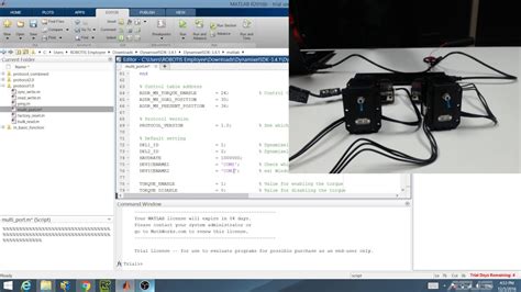 dynamixel sdk walkthrough matlab read write example youtube