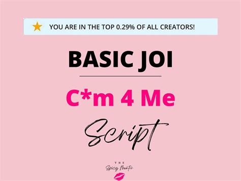 Vanilla Joi Script For Onlyfans And Adult Content Creators Boost Your