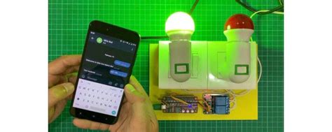 controlling electrical appliances through telegram message using