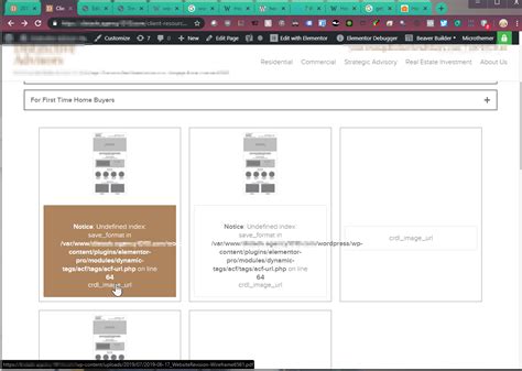 acf url fields not functioning in elementor undefined index error