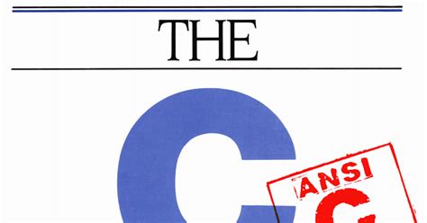 the c programming language 2nd edition