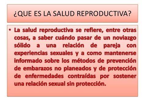 Salud Reproductiva