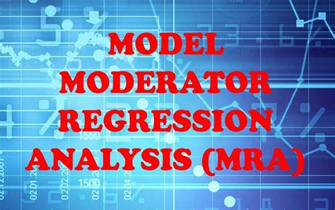 Tutorial Statistik Model Moderator Regression Analysis Mra