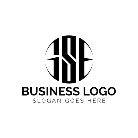 Design De Logotipo De Letra Gse Em Fundo Branco Conceito De Logotipo De