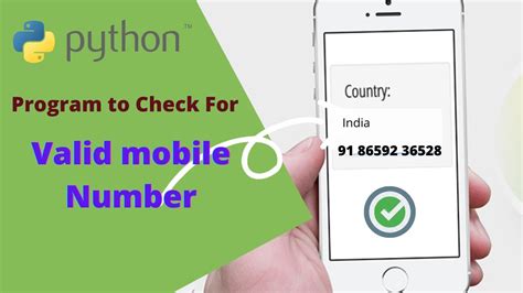 how to check for valid mobile number in python mobile validation