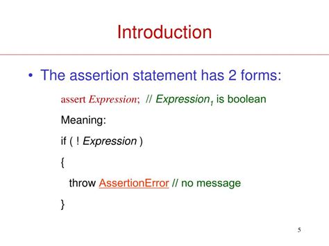 ppt the java assertion powerpoint presentation free download id