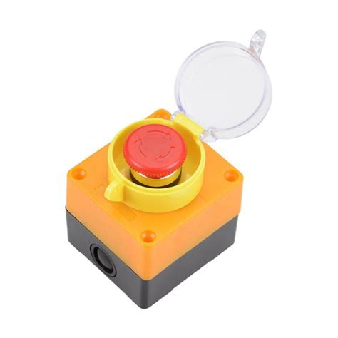 予約販売品 Uxcell 半円 非常停止スイッチプッシュスイッチ ボタン保護カバー オレンジ 42mm 2本 Honeyhiraad Ir